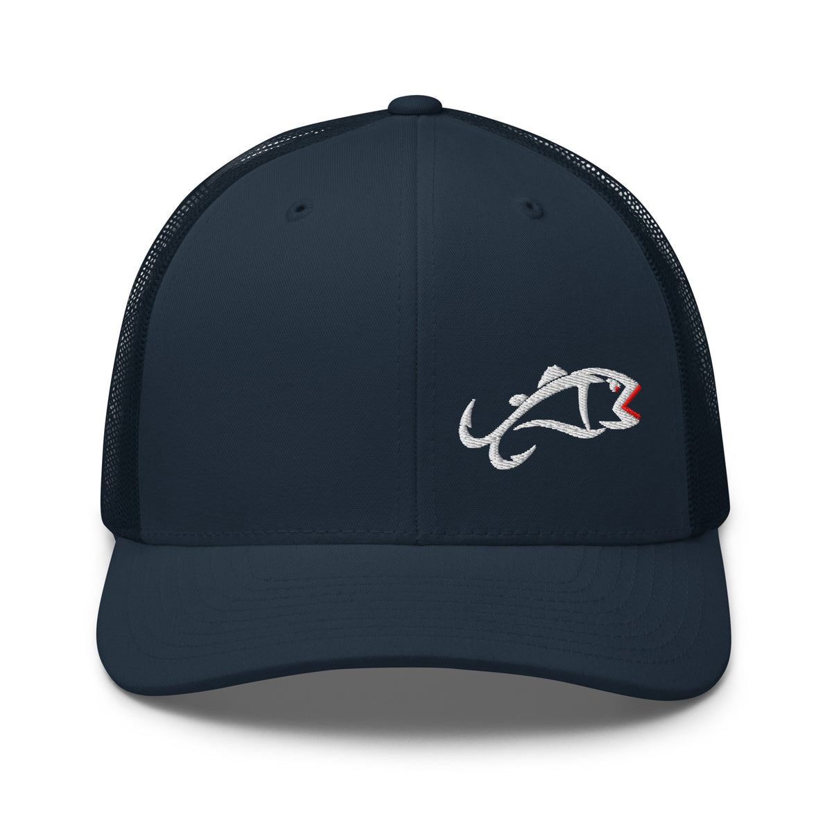 MH Trucker Hat White Logo - | Mouth Hug Fishing Company Products